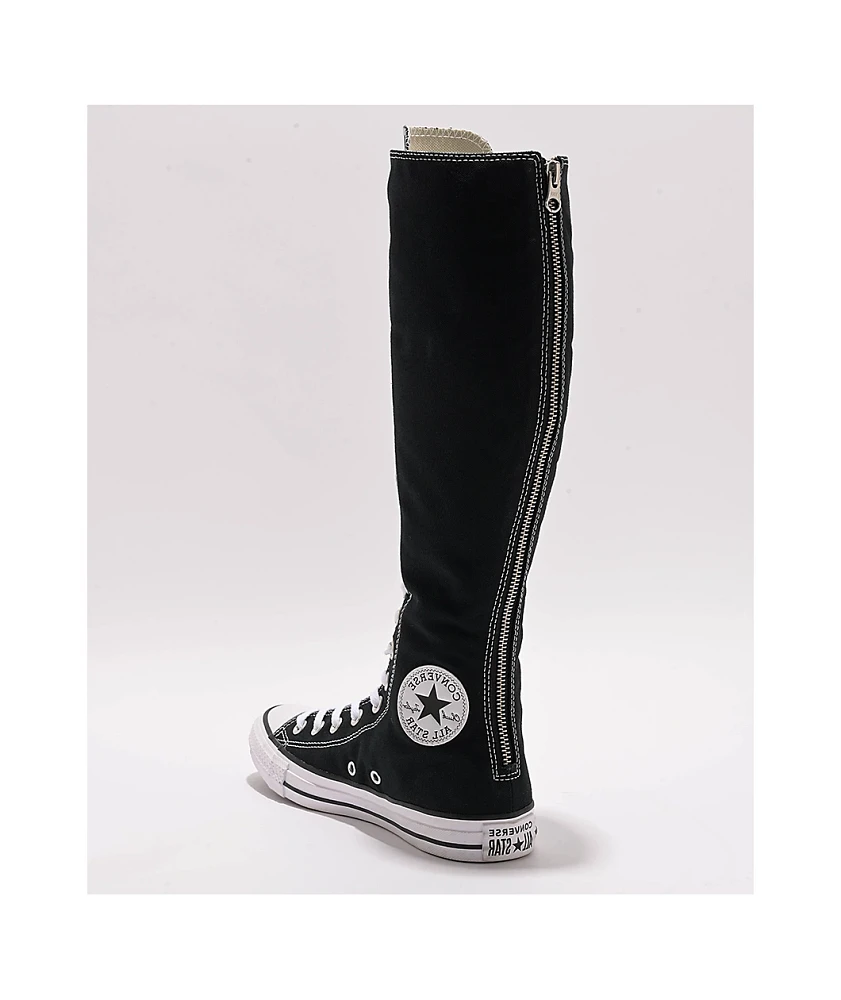 Converse Chuck Taylor All Star XXHi Black & White Knee High Shoes ...