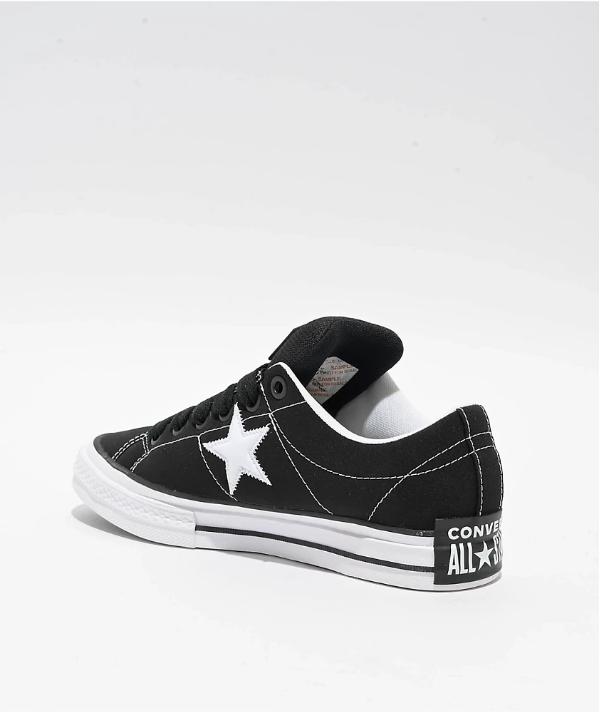 Converse Chuck Taylor One Star Puffed Black & White Skate Shoes at Mall ...