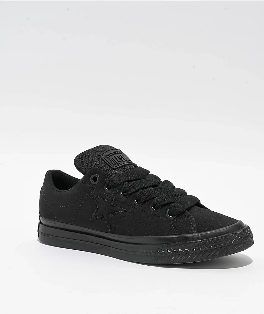 Converse Chuck Taylor One Star Puffed Black Skate Shoes | Hamilton Place
