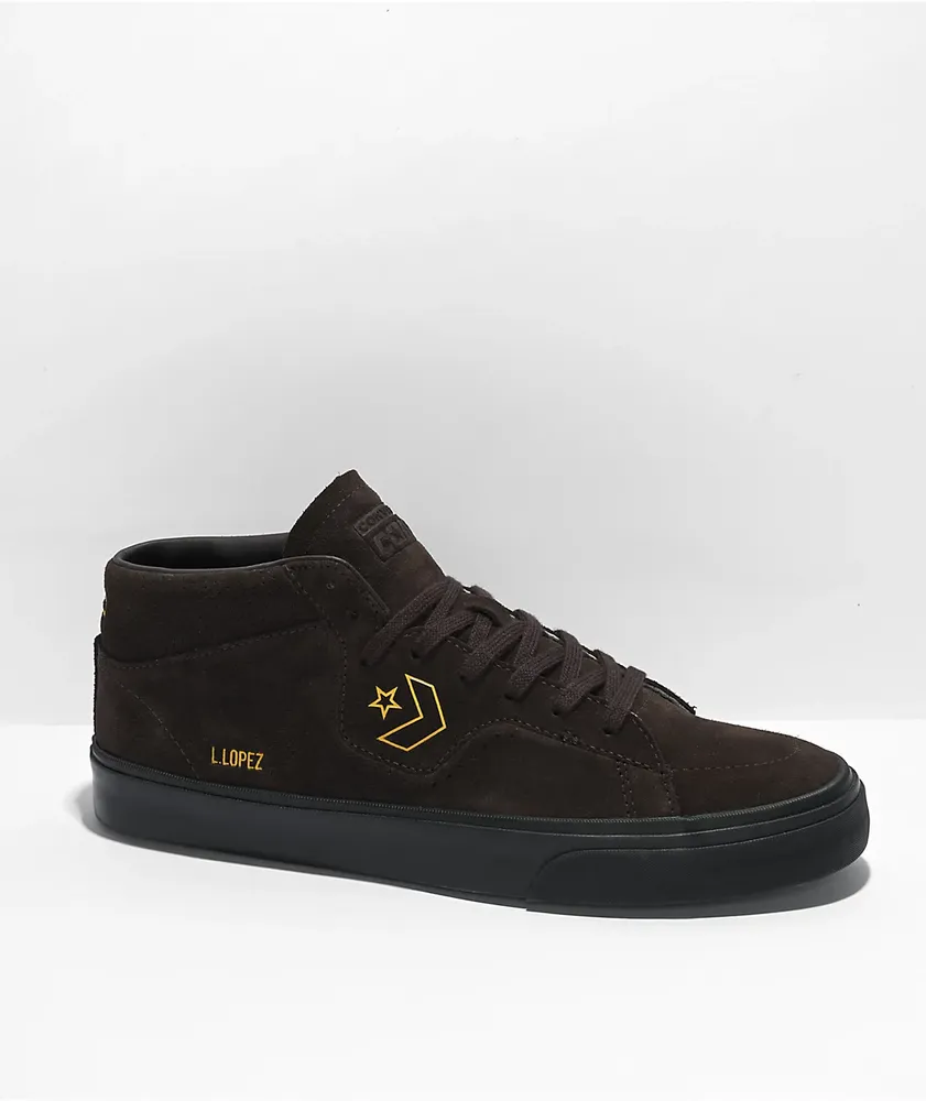Converse Louie Lopez Mid Brown & Yellow Skate Shoes | Mall of America®