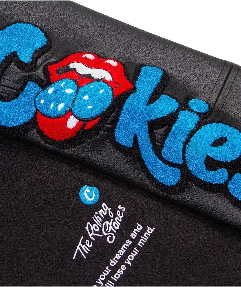 Cookies x The Rolling Stones Letterman Black Varsity Jacket at Mall of ...