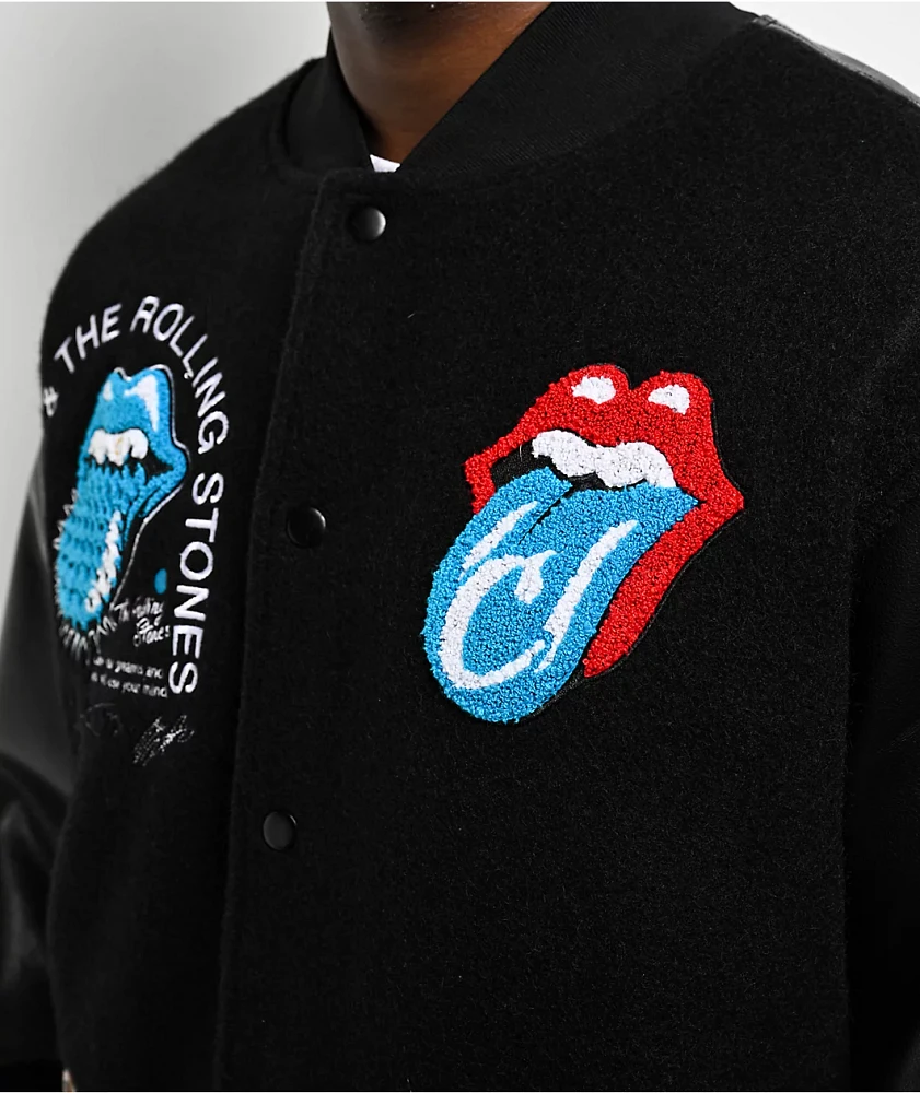 Cookies x The Rolling Stones Letterman Black Varsity Jacket at Mall of ...