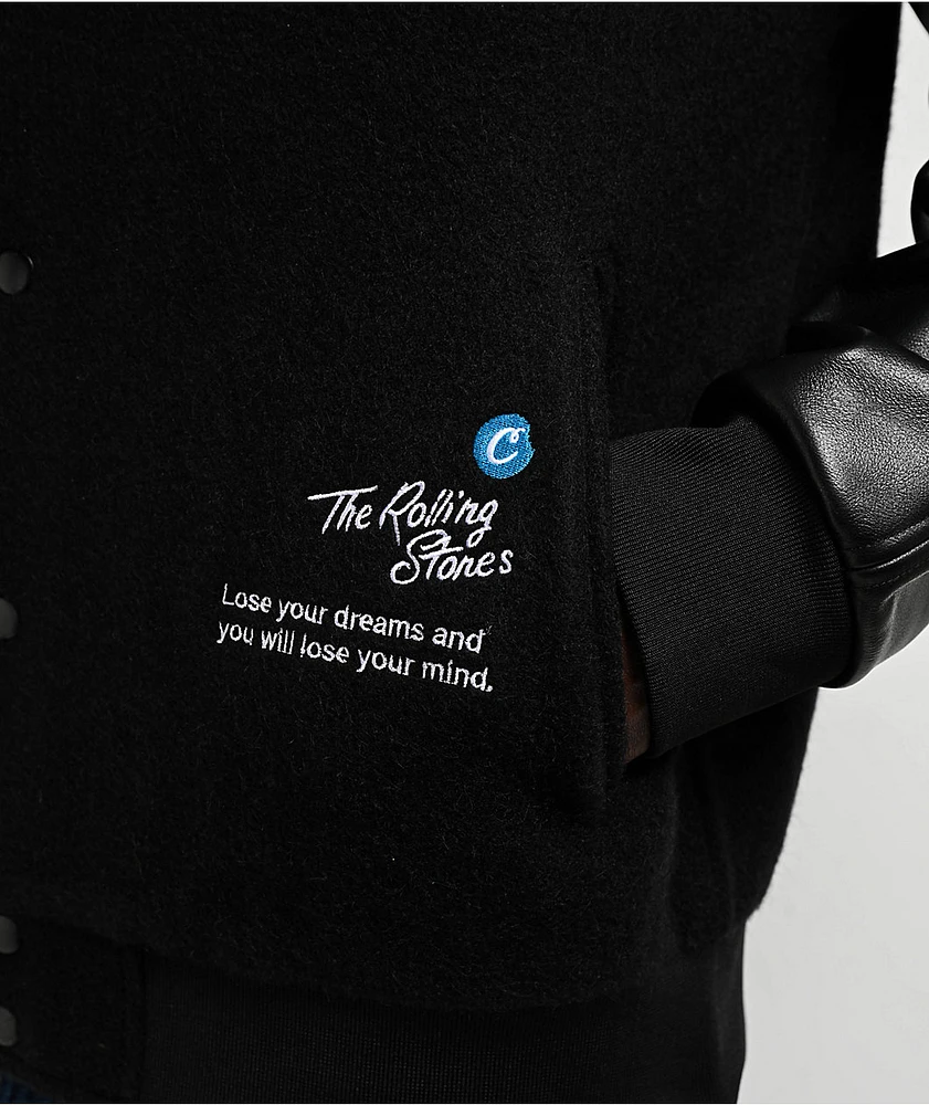 Cookies x The Rolling Stones Letterman Black Varsity Jacket at Mall of ...