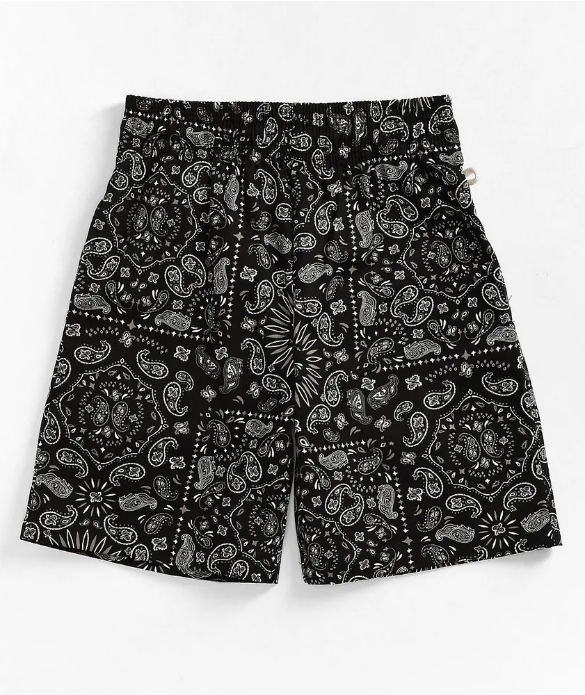 Cookman Black Paisley Shorts | Hamilton Place