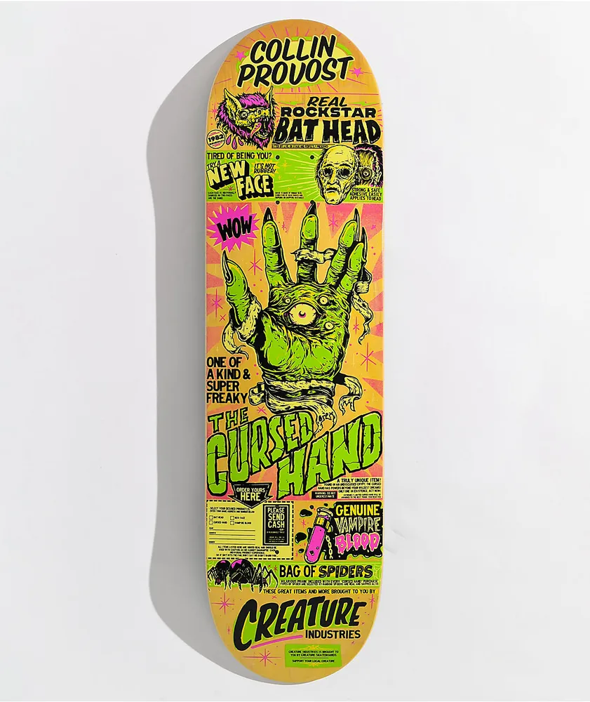 Creature Provost Cursed Hand 8.47" Skateboard Deck | Hamilton Place