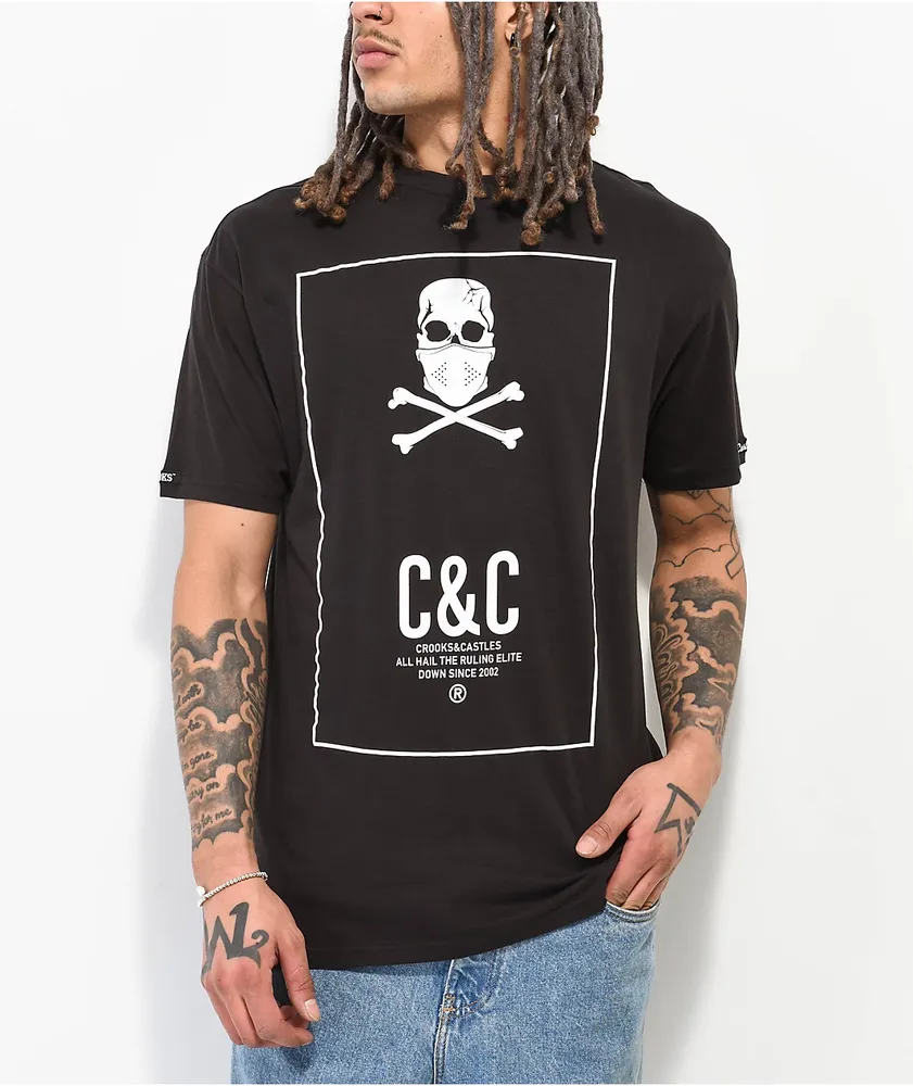 Crooks & Castles Murked Black T-Shirt | Hamilton Place