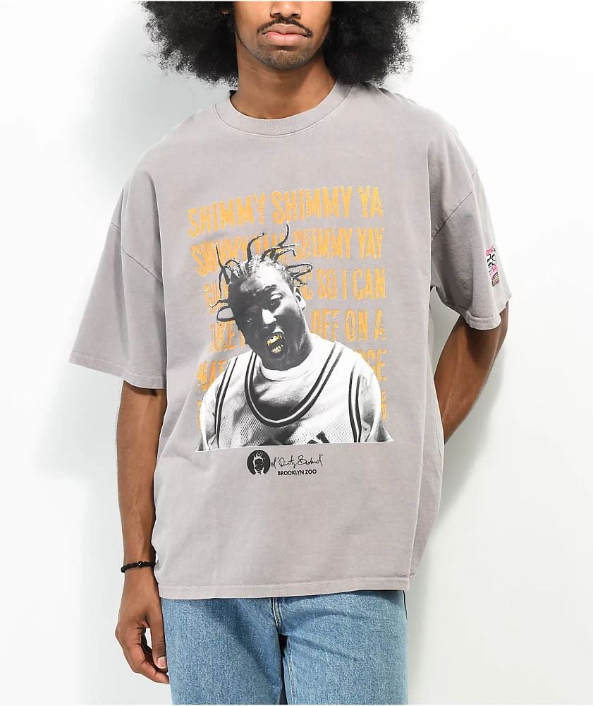 Cross Colours x ODB Shimmy Grey T-Shirt | Hamilton Place