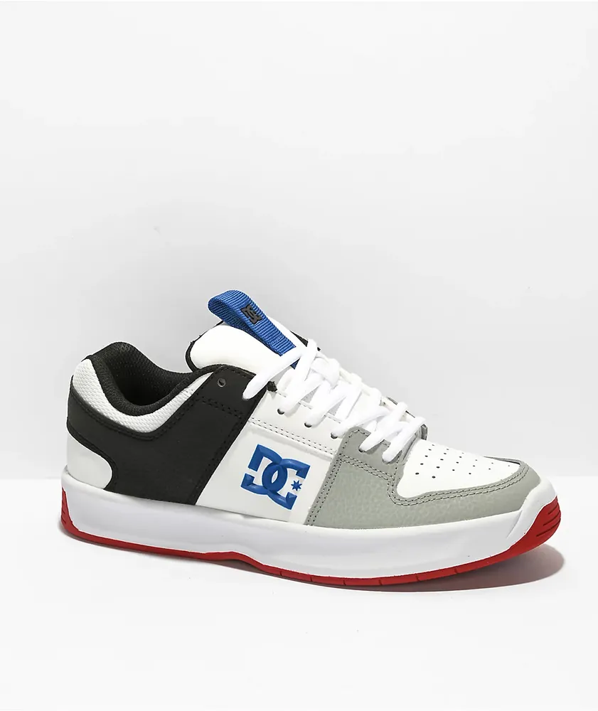 DC Kids Lynx Zero White & Blue Skate Shoes | Hamilton Place
