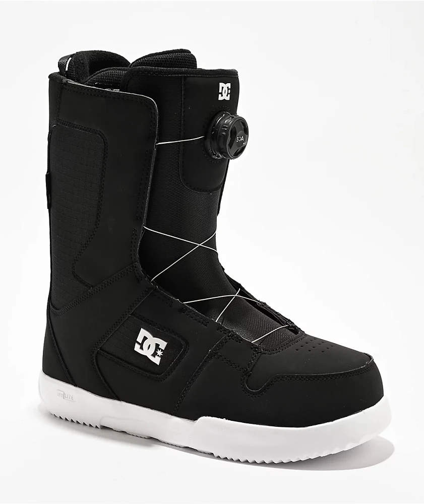 DC Phase Boa Black & White Snowboard Boots | Hamilton Place