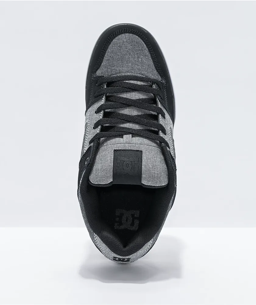 DC Pure Black & Heather Grey Skate Shoes | Mall of America®