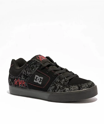 DC x Slayer Court Graffik Black & Red Skate Shoes | CoolSprings Galleria