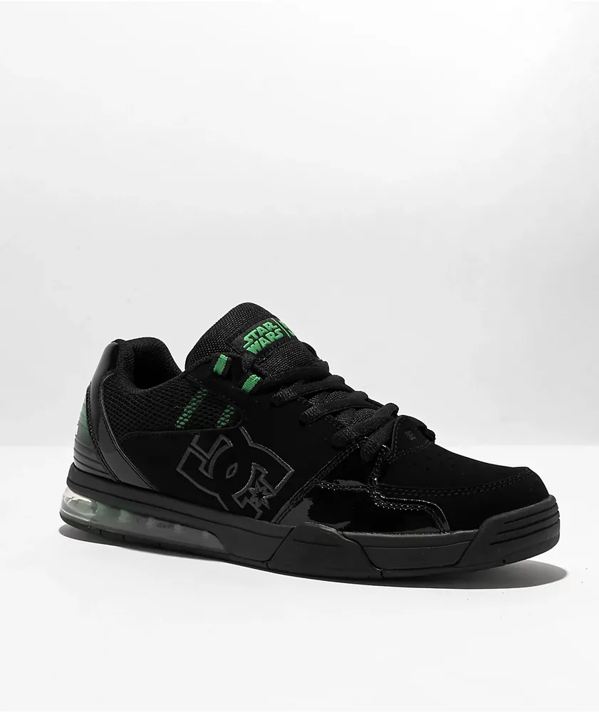 DC x Star Wars Versatile Black & Green Skate Shoes | Hamilton Place