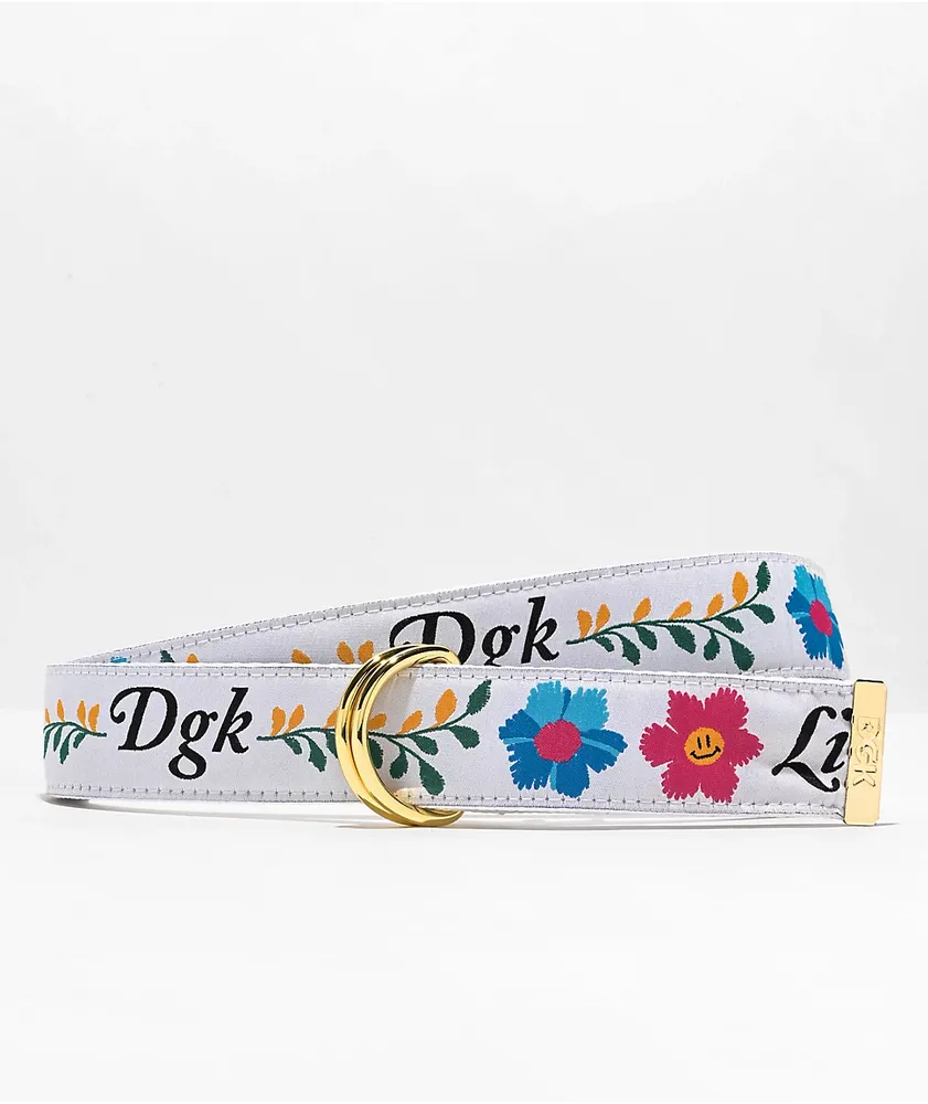 DGK Life D Ring White Web Belt | Hamilton Place
