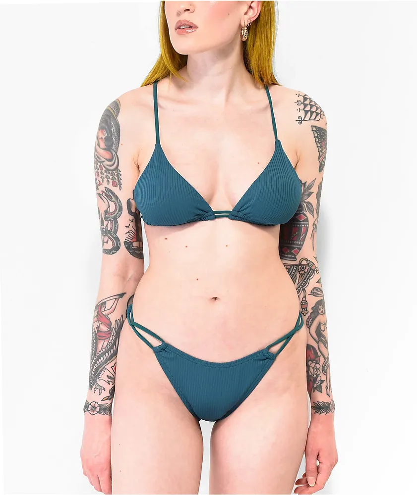 Damsel Amanda Green Triangle Bikini Top | Hamilton Place