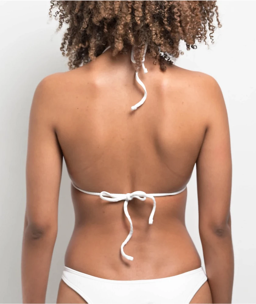 Damsel Chanel Heart Rib White Triangle Bikini Top | Mall of America®