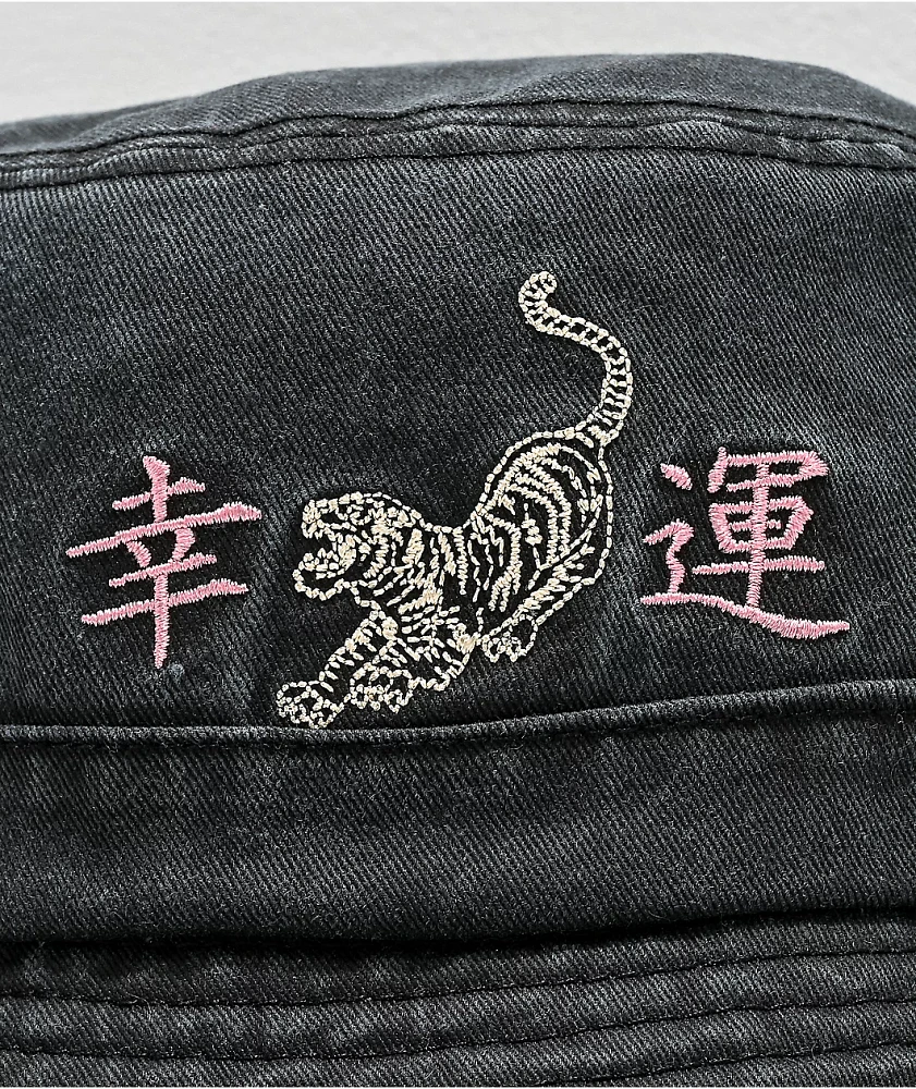 Desert Dreamer Good Luck Tiger Black Bucket Hat | Mall of America®