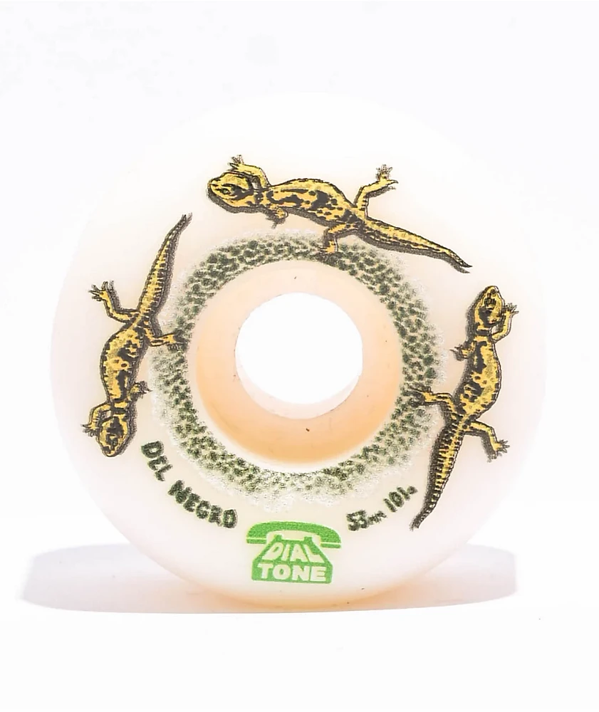 Dial Tone Del Negro 53mm 101a White Skateboard Wheels | Hamilton Place