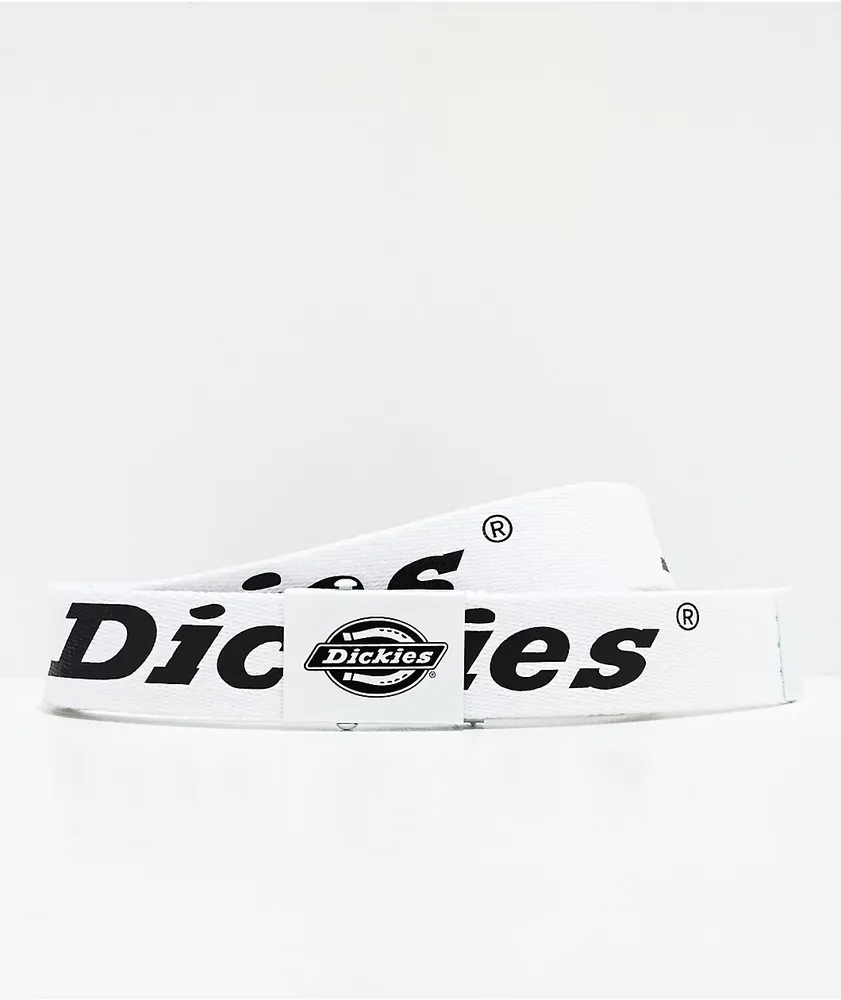 Dickies Script White & Black Web Belt | Hamilton Place