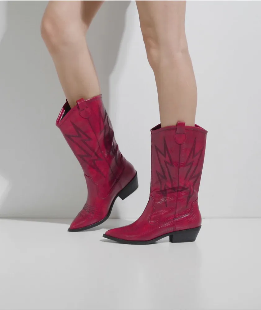 Dirty Laundry Josea Magic Snake Red Cowboy Boots | Mall of America®