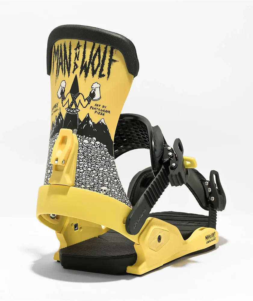 Drake x Man & Wolf Fifty Yellow Snowboard Bindings | Mall of America®