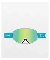 Electric Kleveland Crocus Speckle & Green Chrome Snowboard Goggles ...