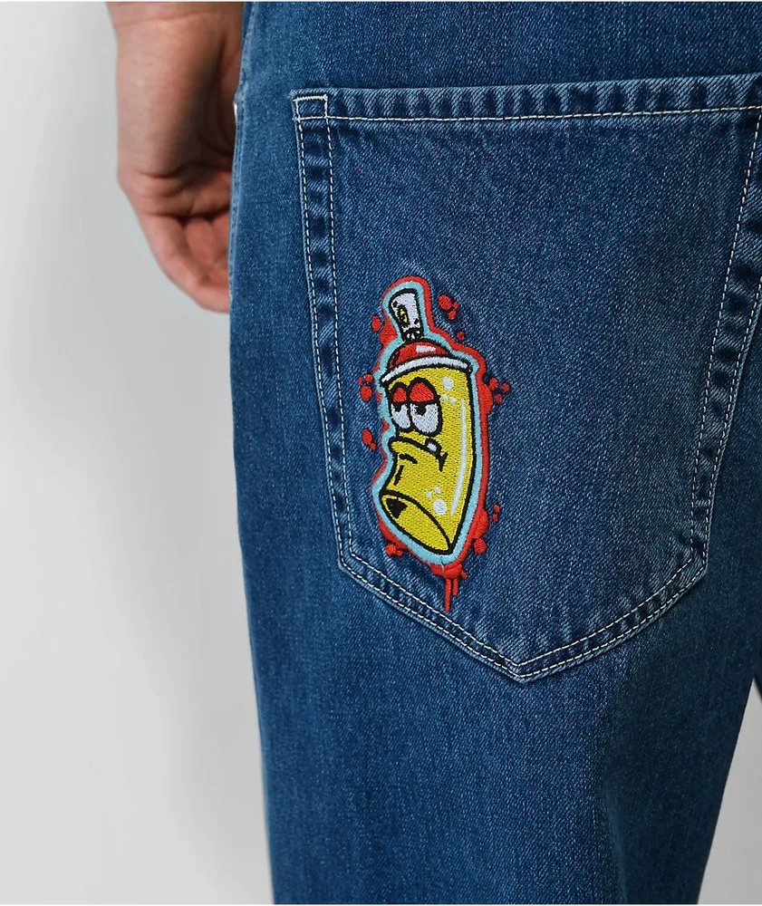 Empyre Spray Can Embroidery Blue Denim Skate Jeans | Mall of America®