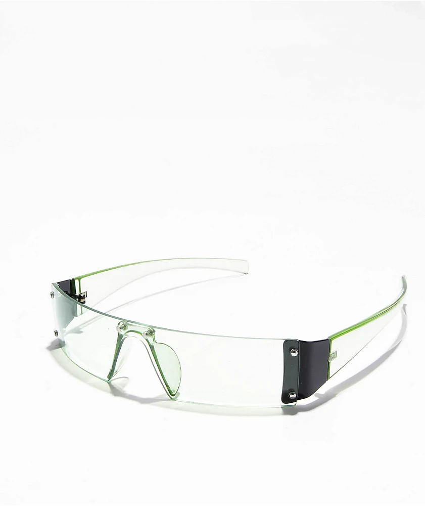Empyre Token Bike Shield Green Sunglasses | Hamilton Place