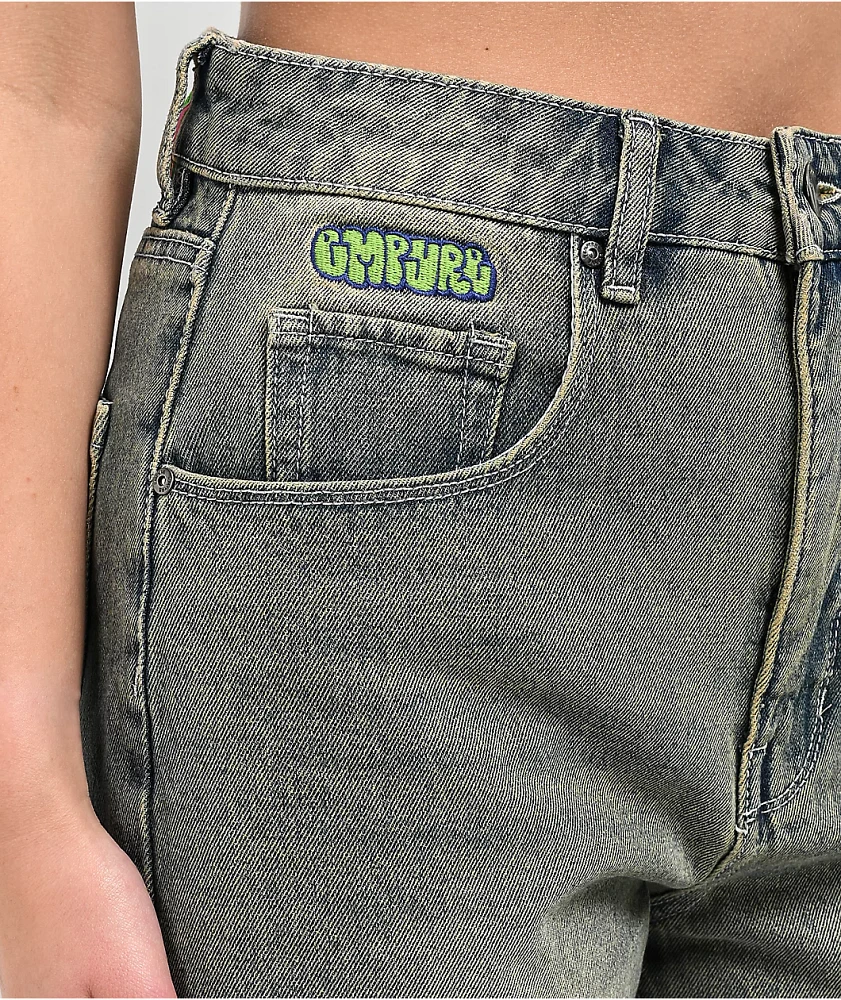 Empyre Tori Overdyed Petrol Wash Skate Jeans | Mall of America®