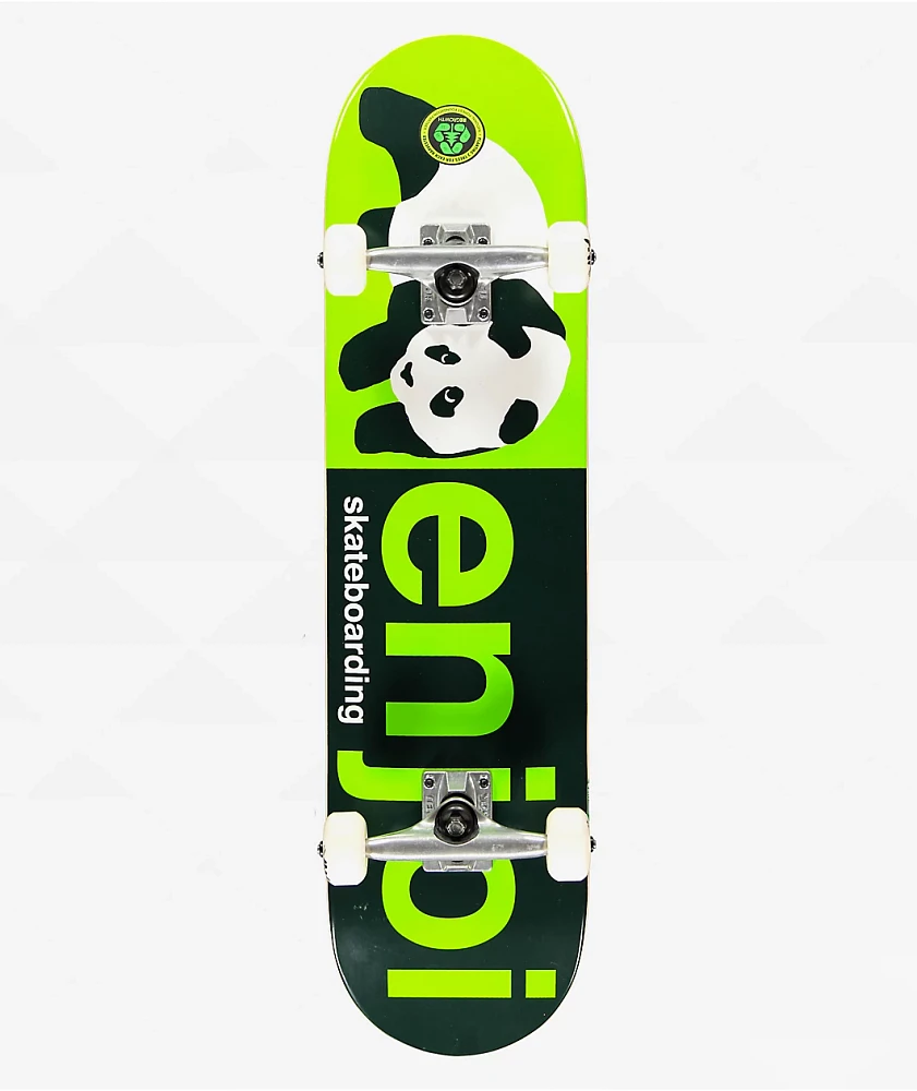 Enjoi Half And Half Green 8.0" Skateboard Complete | Hamilton Place