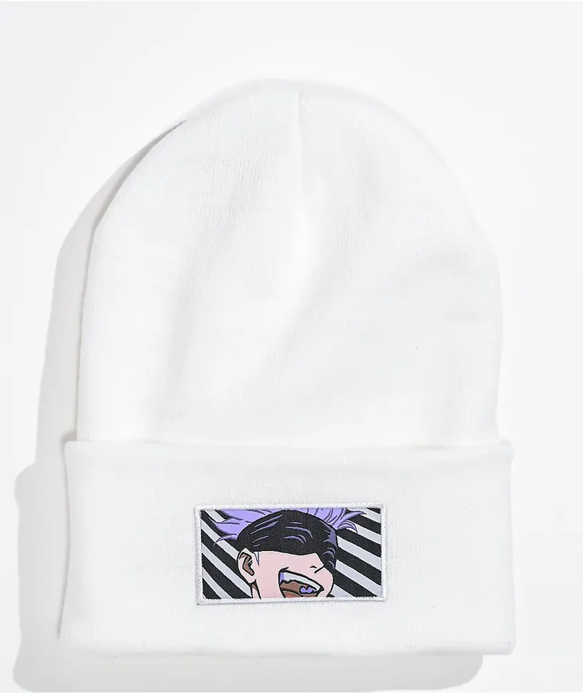 Episode x Jujutsu Kaisen Gojo Eyes White Beanie | Hamilton Place