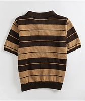 FB County Kids Charlie Brown Tan & Brown Polo Shirt | Hamilton Place