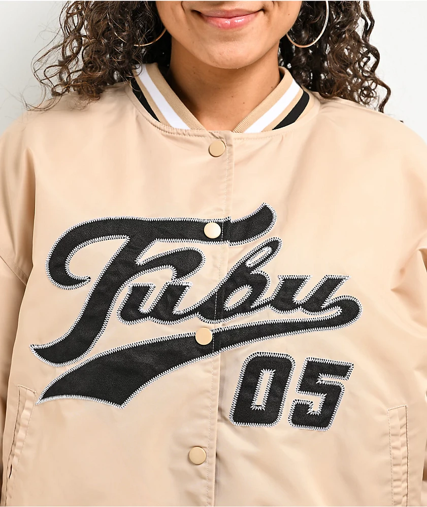 FUBU Logo Beige Varsity Jacket at Mall of America® in Bloomington, MN