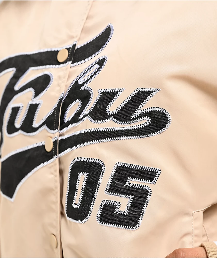 FUBU Logo Beige Varsity Jacket at Mall of America® in Bloomington, MN