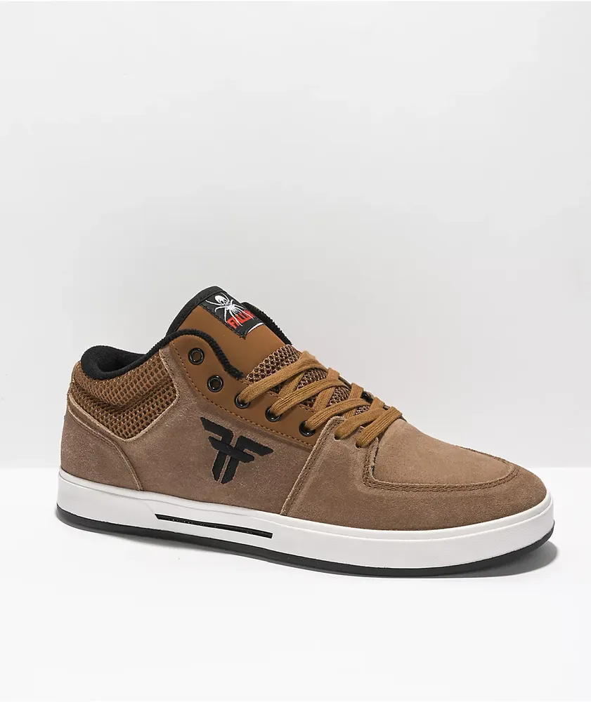 Fallen The Fiend Brown & White Skate Shoes at Hamilton Place in ...