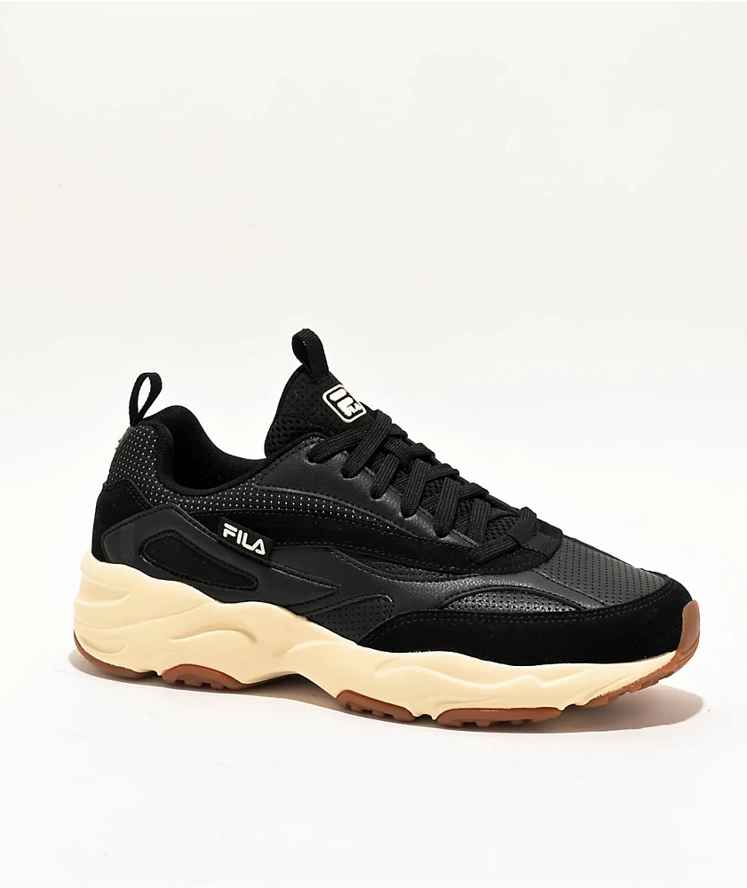 Fila Fastic Black & Gardenia White Shoes | Hamilton Place