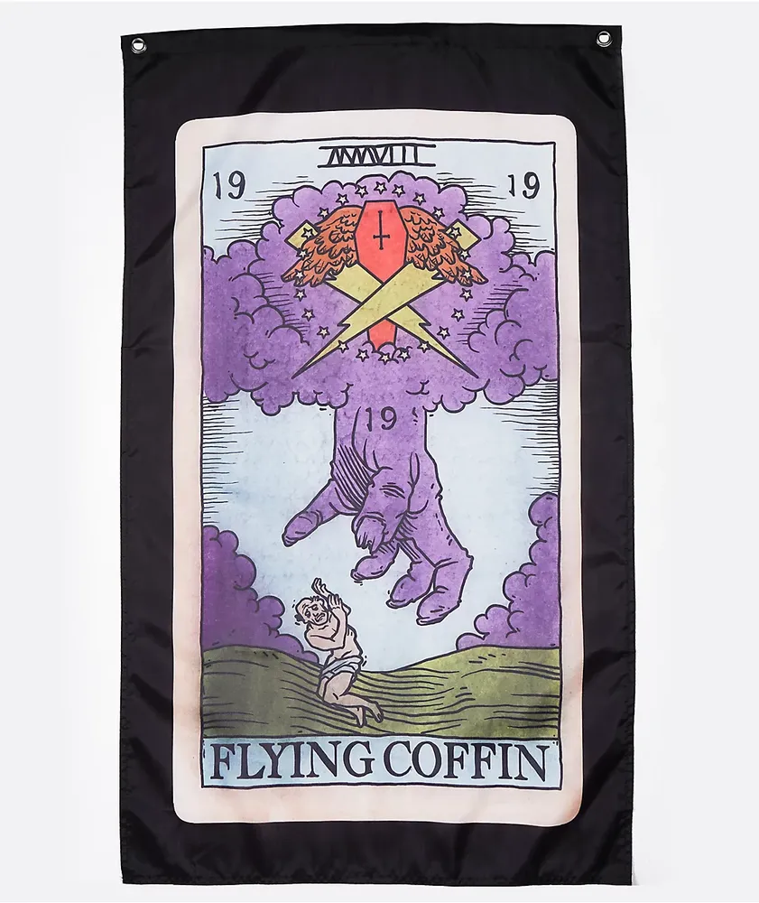 Flying Coffin Logo Flying Coffin Blue Men's Size Medium T Shirt Alien