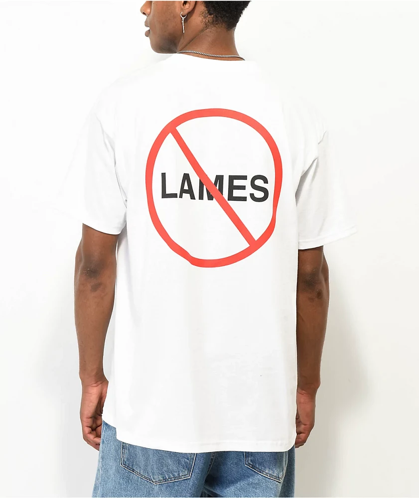 Foos Gone No Lames White T-Shirt | Hamilton Place