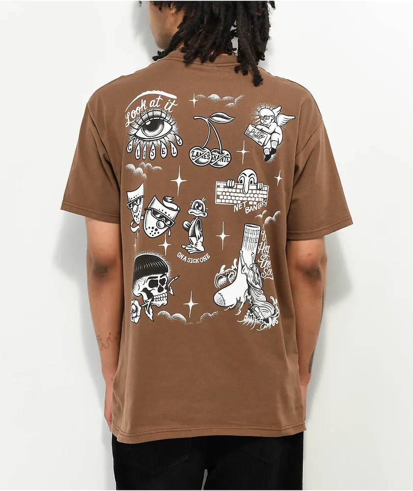Foos Gone Wild Flash Brown T-Shirt | Hamilton Place