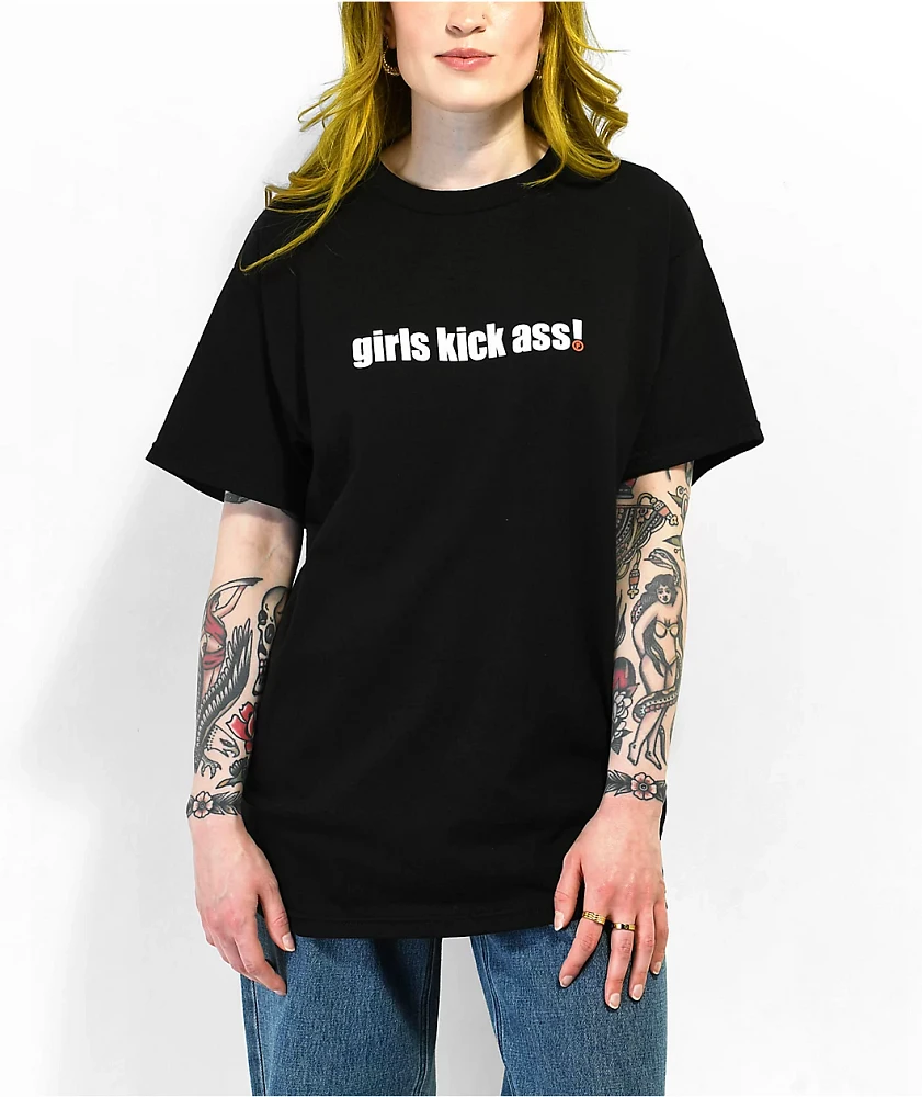 Foundation Girls Kick Ass Black T Shirt Hamilton Place