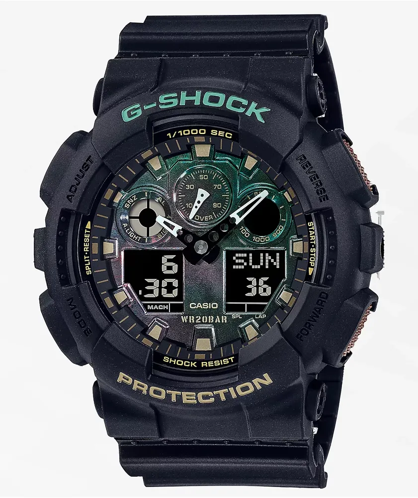 G-Shock GA-100RC-1ACR Black & Rust Watch | Hamilton Place