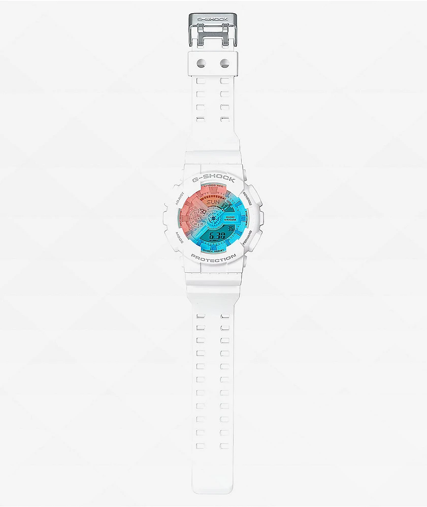 G-Shock GA110TL-7A White & Turquoise Analog Digital Watch | Mall of ...