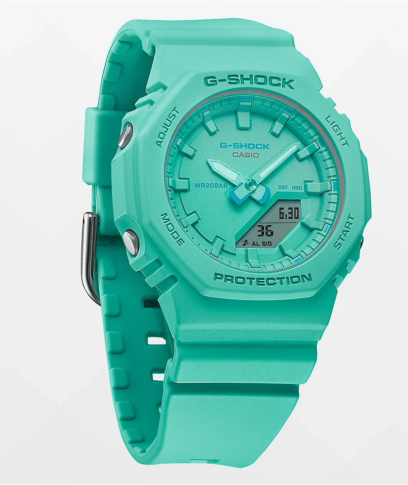G-Shock GMA-P2100-2A Turquoise Blue Analog Watch | Hamilton Place