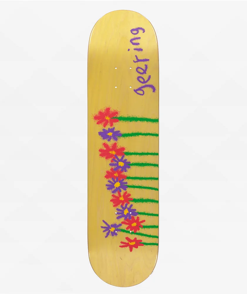 Girl Geering Flowers 8.0" Skateboard Deck | Hamilton Place