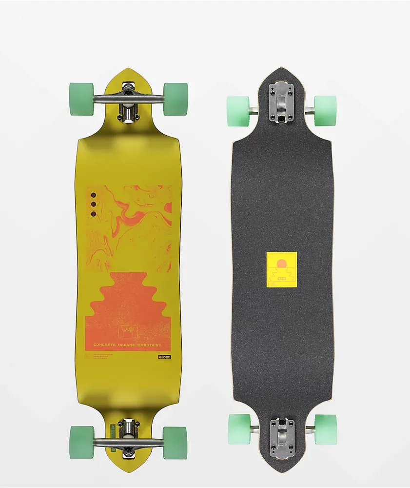 Globe Geminon Micro Drop Tidal Force 37" Drop Through Longboard Complete | Hamilton Place