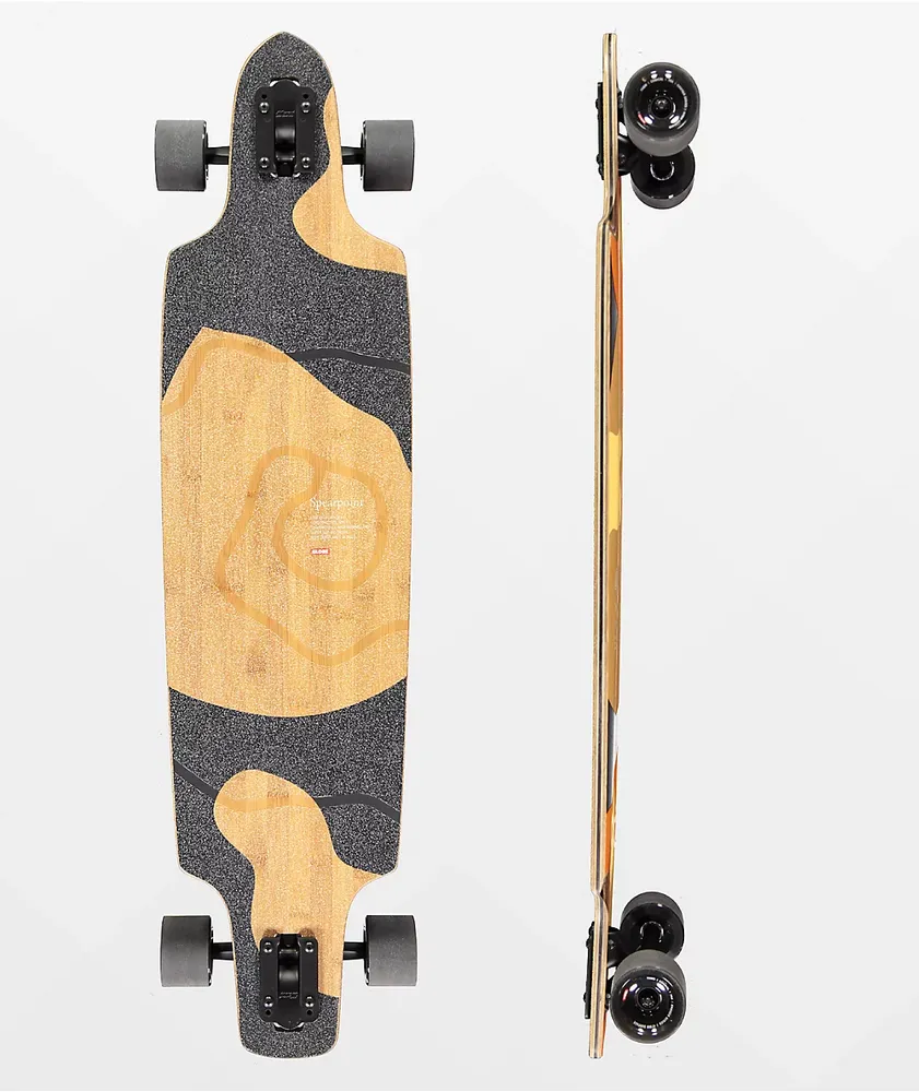 Globe Spearpoint Bamboo & Xeric 40" Drop Through Longboard Complete at ...