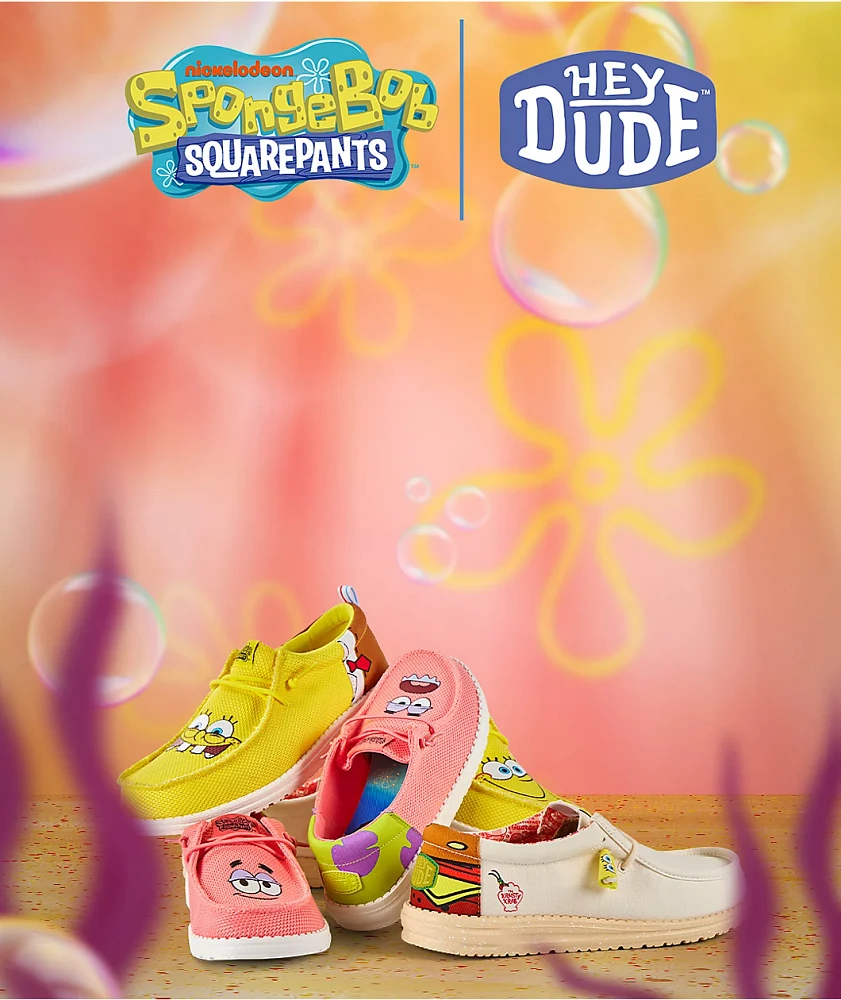 HEYDUDE x SpongeBob SquarePants Wally Krabby Patty Funk Tan Shoes ...