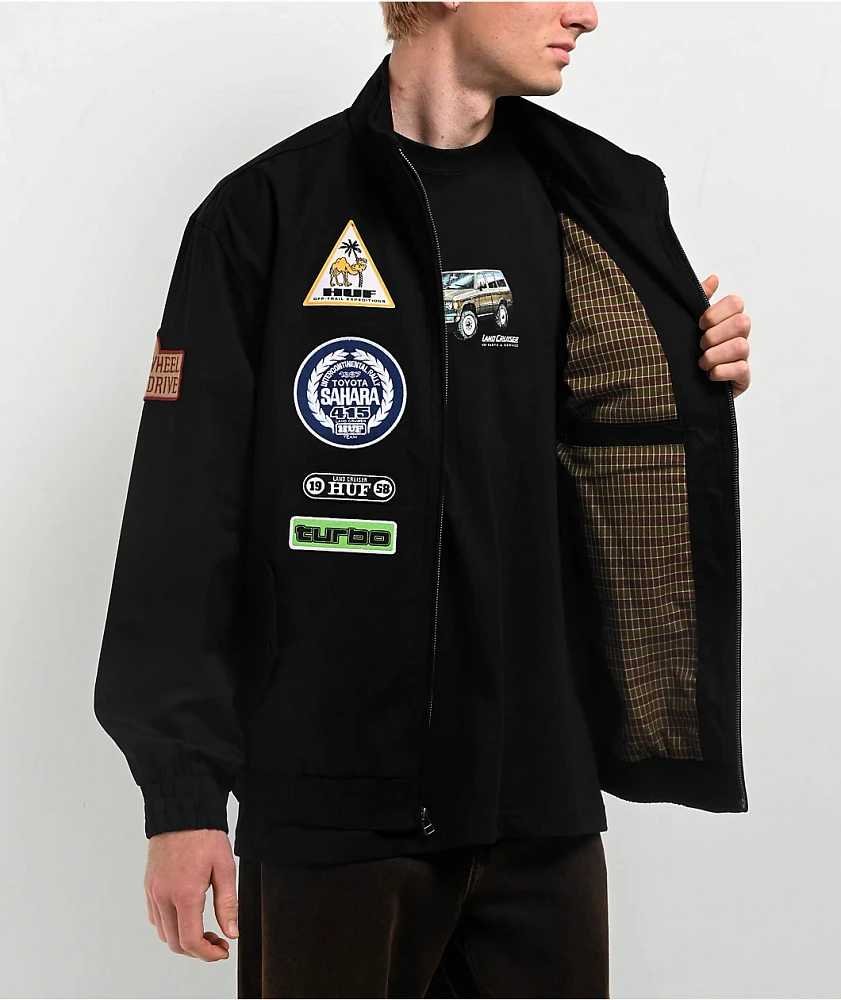 HUF x Land Cruiser Overland Touring Black Jacket | Hamilton Place