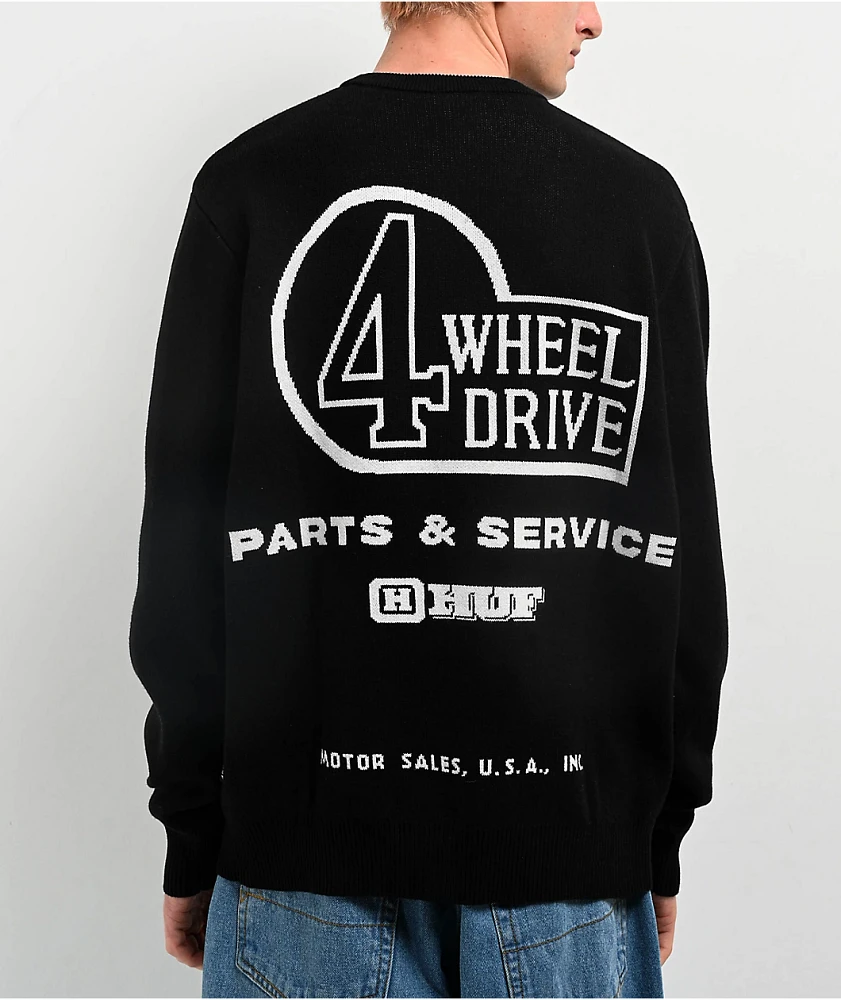 HUF x Land Cruiser Parts & Service Black Sweater | Mall of America®