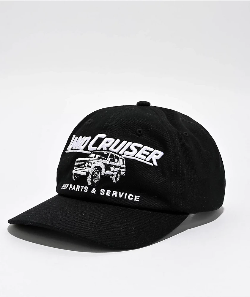 HUF x Land Cruiser Toyota Parts & Service Black Snapback Hat at Mall of ...