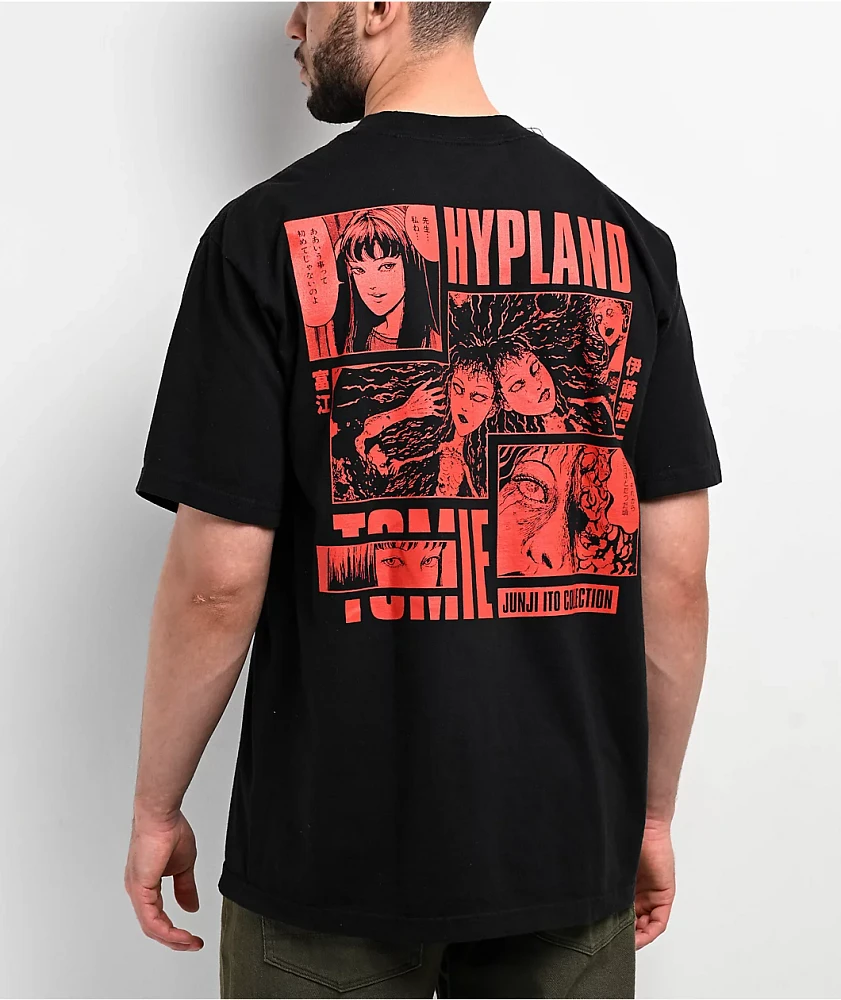 HYPLAND x Junji Ito Tomie Blocks Black T-Shirt | Hamilton Place
